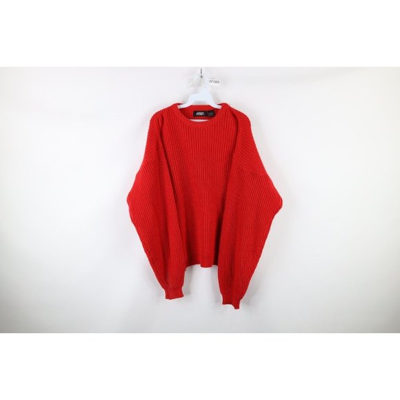 Vintage | Sweaters | Vintage 9s Streetwear Mens Large Blank Chunky ...